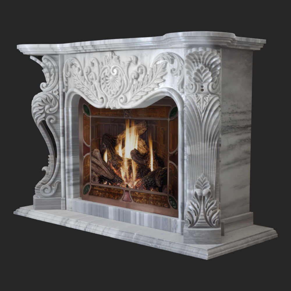 Stone Fireplace FP106 – Palmyra Stone